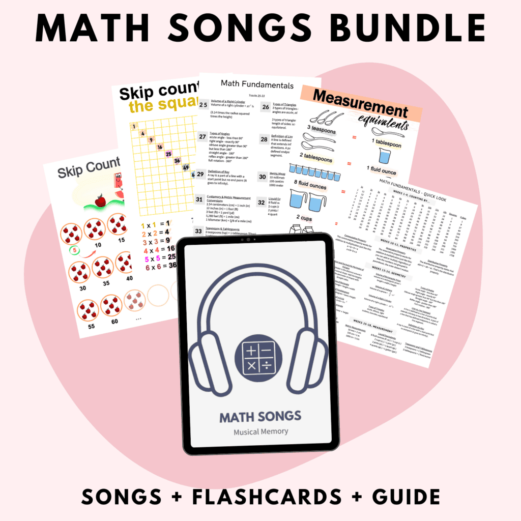 Math Facts Songs and Flashcards - Musical Memory