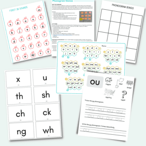Complete Phonogram Kit: Games & Flashcards (Ages 4-10)