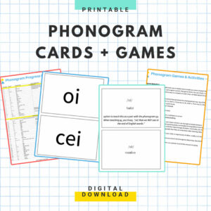 Complete Printable Phonogram Packet: Games & Flashcards (Ages 3-9)