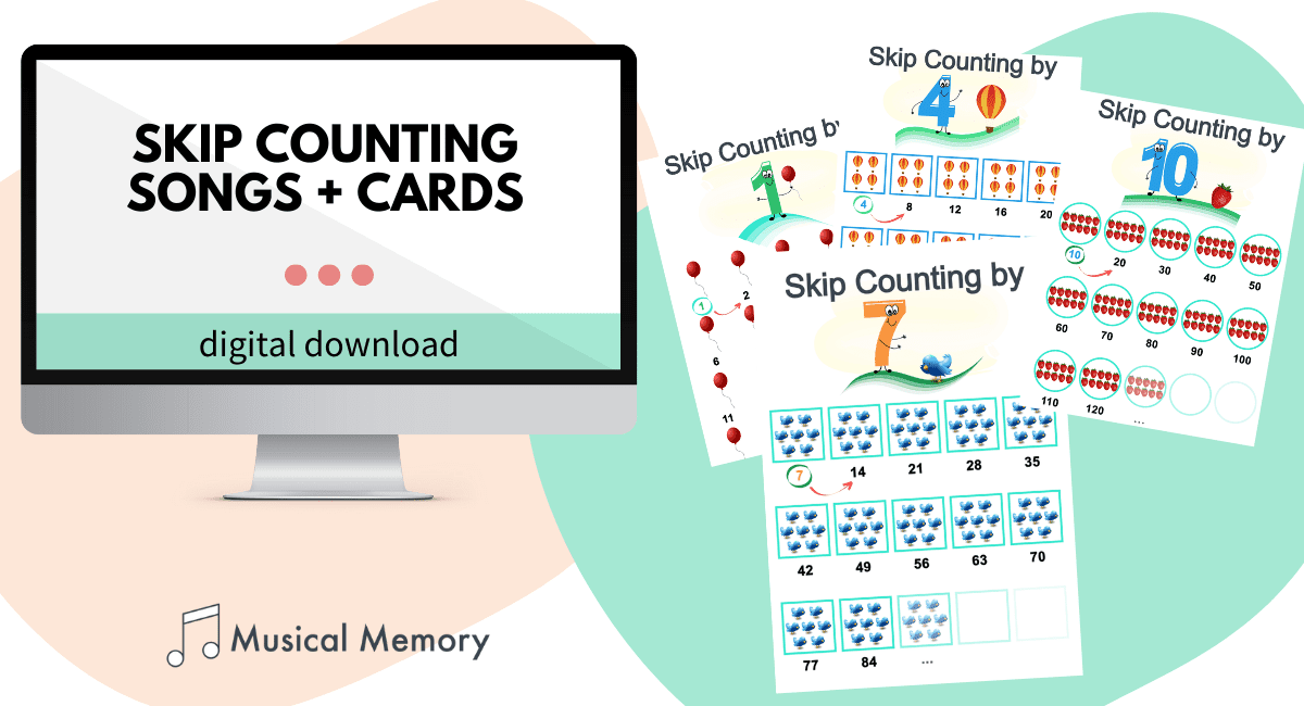 The Best Skip Counting Songs 1-12 from Musical Memory