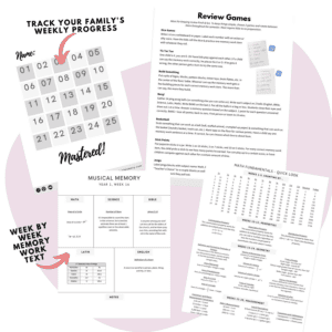 Musical Memory Work Cycle 3 - Fun Learning Songs (Ages 4-12)