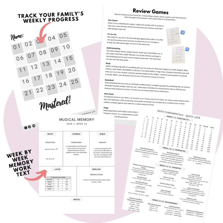 Musical Memory Work Cycle 3 - Fun Learning Songs (Ages 4-12)