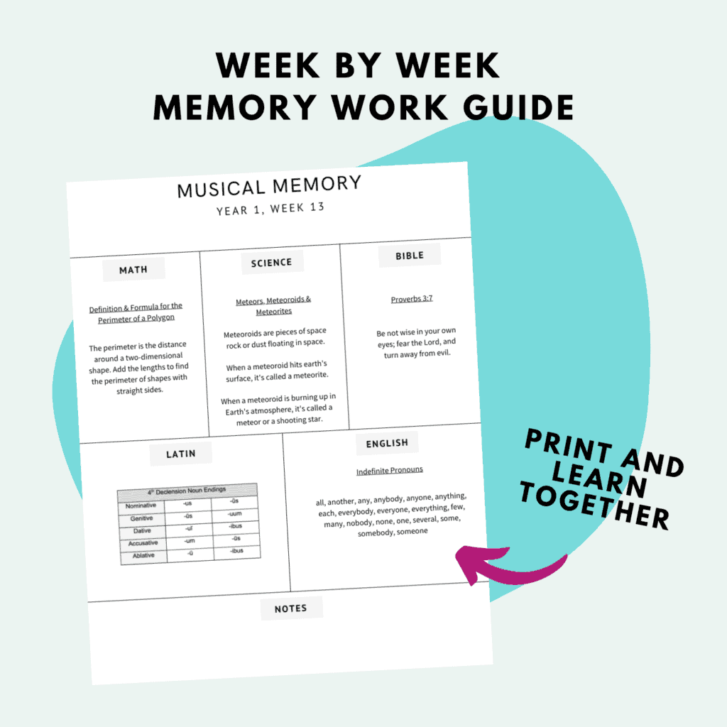 Musical Memory Work Cycle 3 - Fun Learning Songs (Ages 4-12)