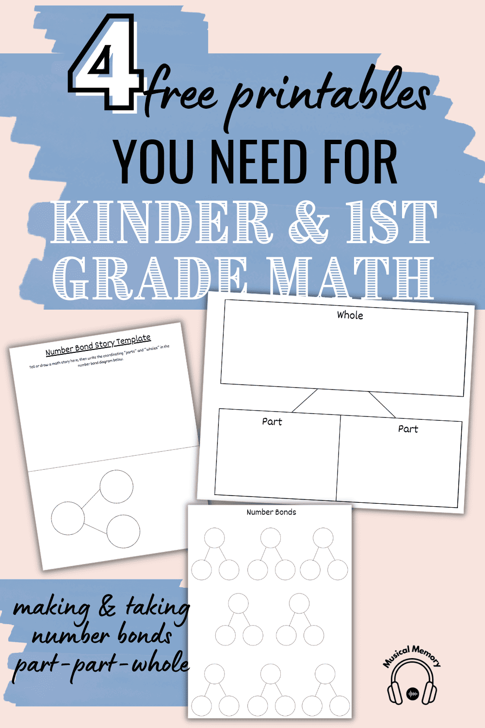 Number Bonds in Elementary Math (Preschool - 3rd Grade) - Musical Memory