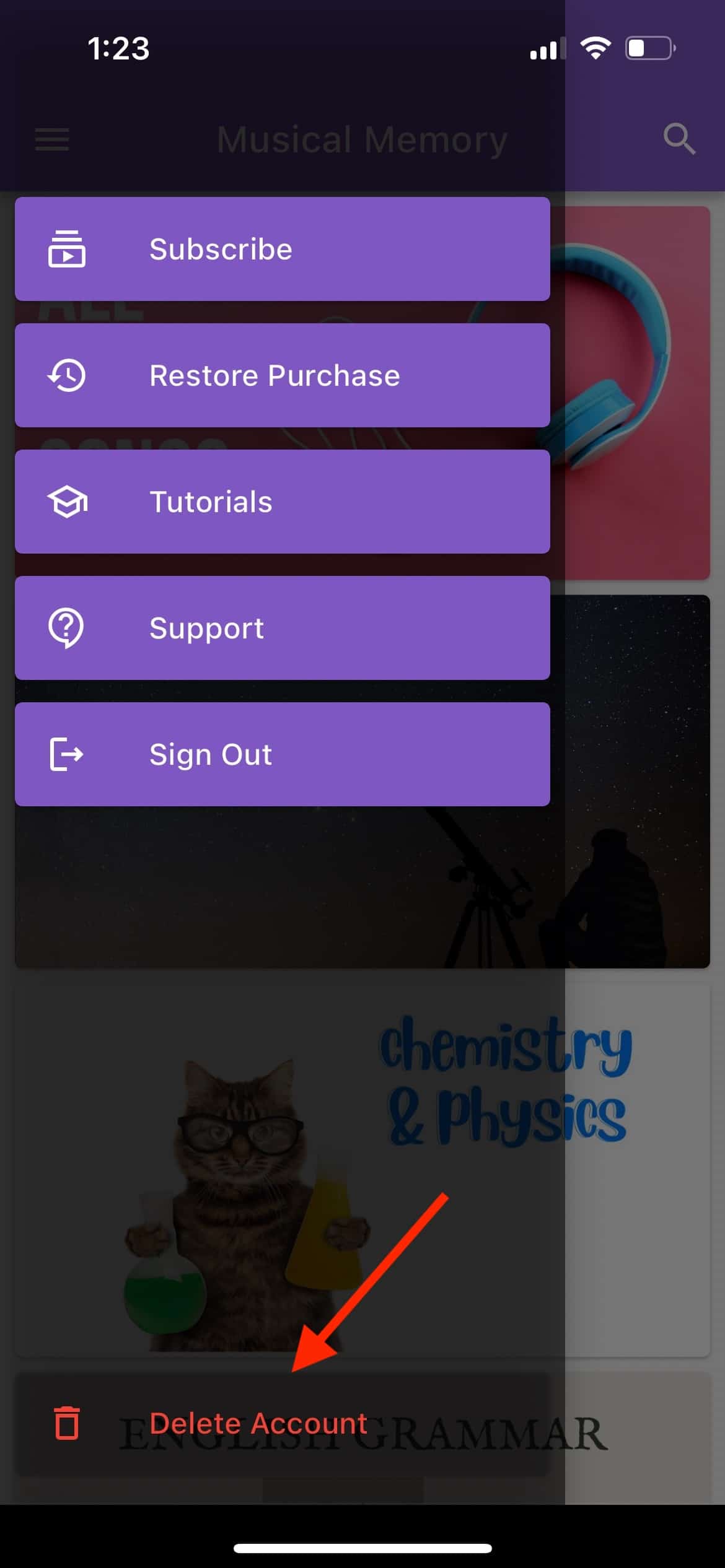 Musical Memory - Delete Your Musical Memory Player Account