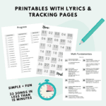 33 Math Songs For Kids Ages 4-10 [Instant Download] - Musical Memory